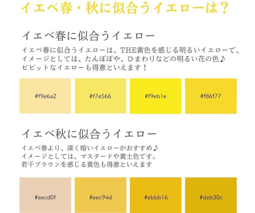 【25年11月最新】イエベ秋が一番輝くのは黄色だった！ 似合うイエロー＆秋の配色コーデ完全ガイド - イエベファッション専門通販 IEBEL