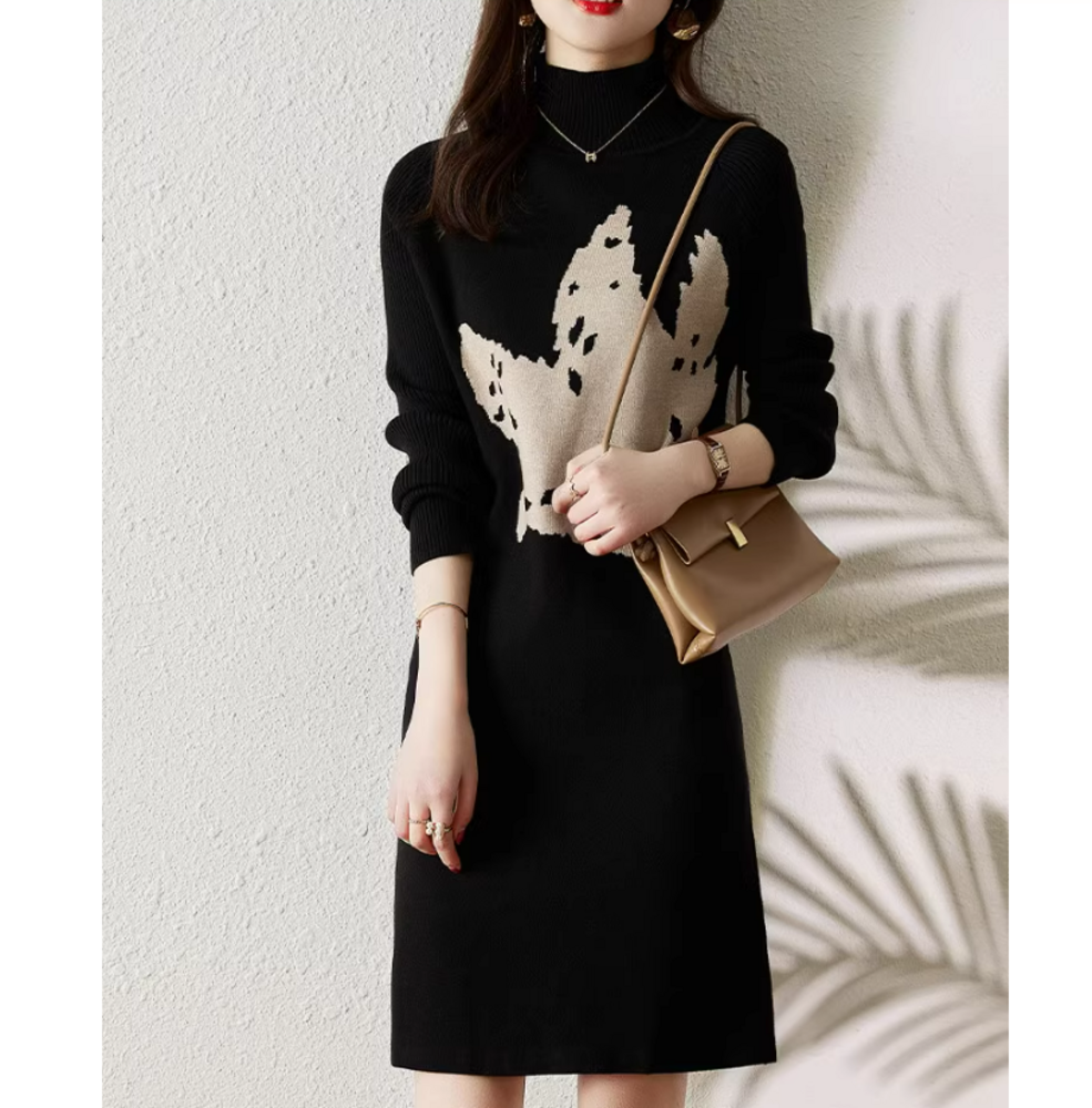 ハイネックセーターワンピース（イエベ秋）（ワンピース）｜イエベ服専門通販IEBEL（IEBEL（イエベル））