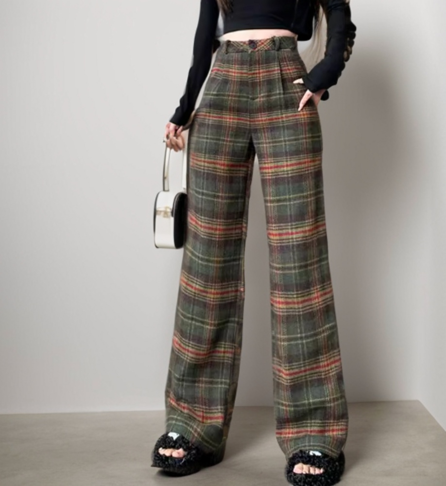 フェイクウールサイドボタンストレートパンツ（イエベ春・イエベ秋）（パンツ）｜イエベ服専門通販IEBEL（IEBEL（イエベル））