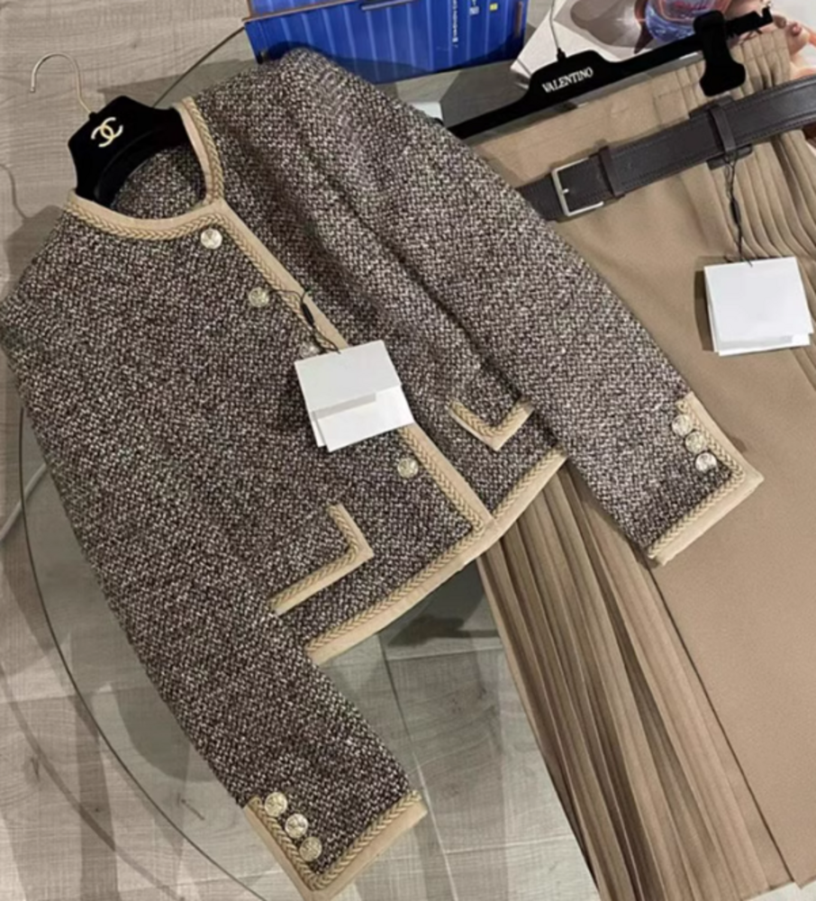 パイピングツイードジャケット（イエベ春・イエベ秋）（ジャケット）｜イエベ服専門通販IEBEL（IEBEL（イエベル））