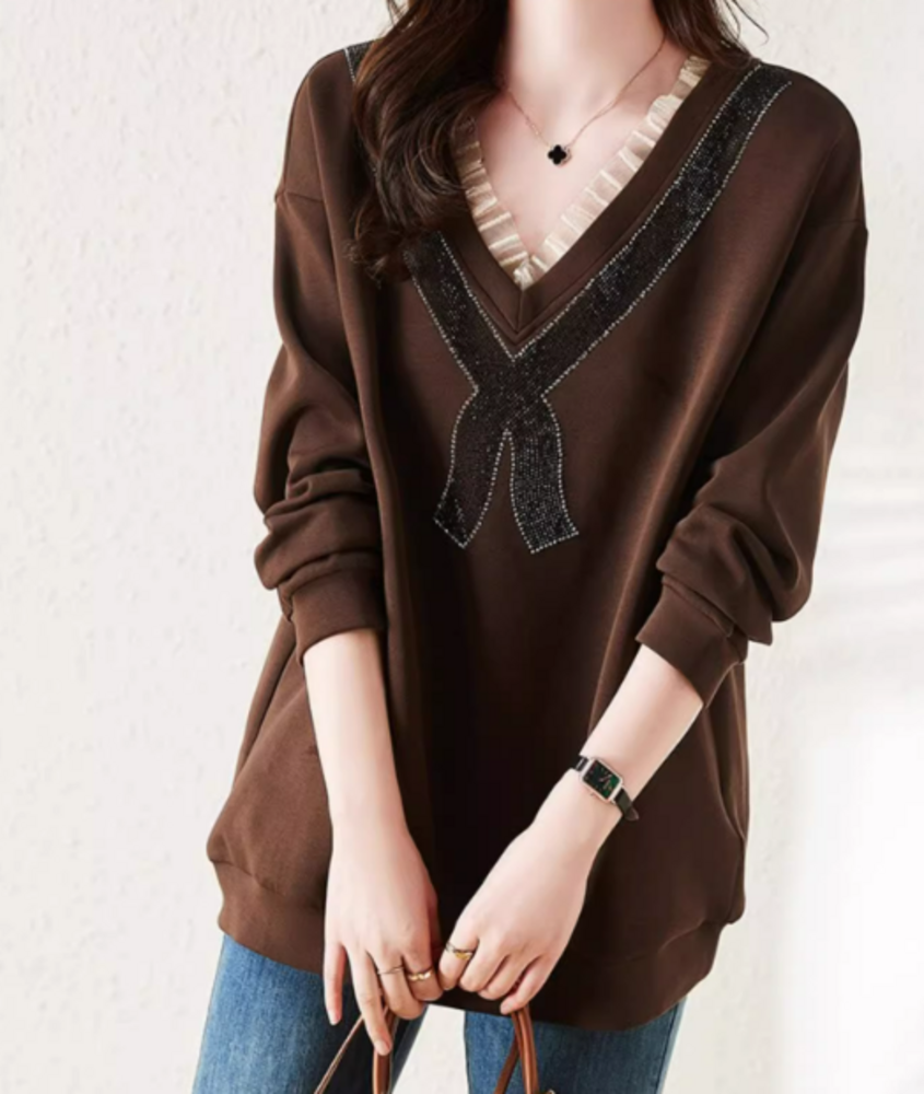 Vネックブラウス（イエベ春・イエベ秋）（シャツブラウス）｜イエベ服専門通販IEBEL（IEBEL（イエベル））