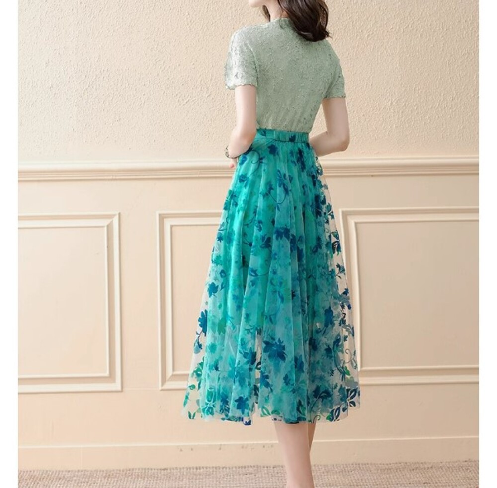 ブルベ服 カジュアルトップス スカートツーピース(ブルベ夏向け) スカートセットアップ ブルベファッション専門通販 Blubel