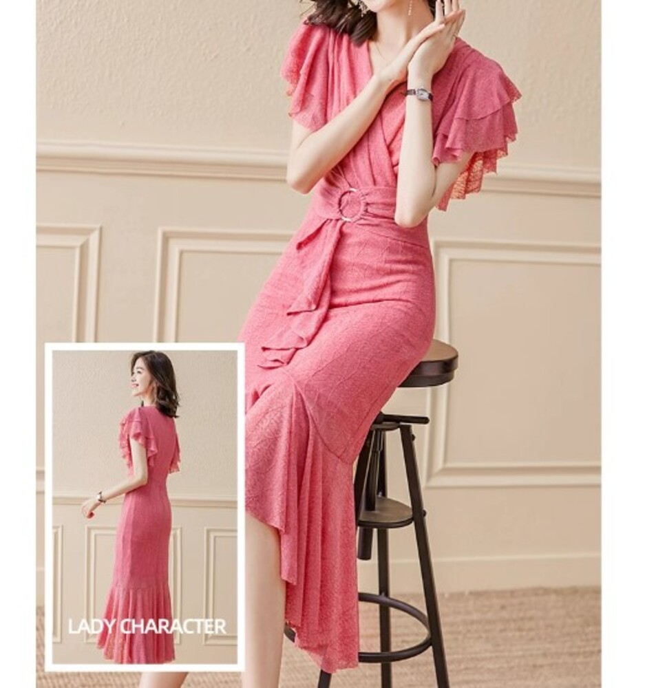 Vネック タイトワンピース（イエベ春）（ワンピース）｜イエベ服専門通販IEBEL（IEBEL（イエベル））